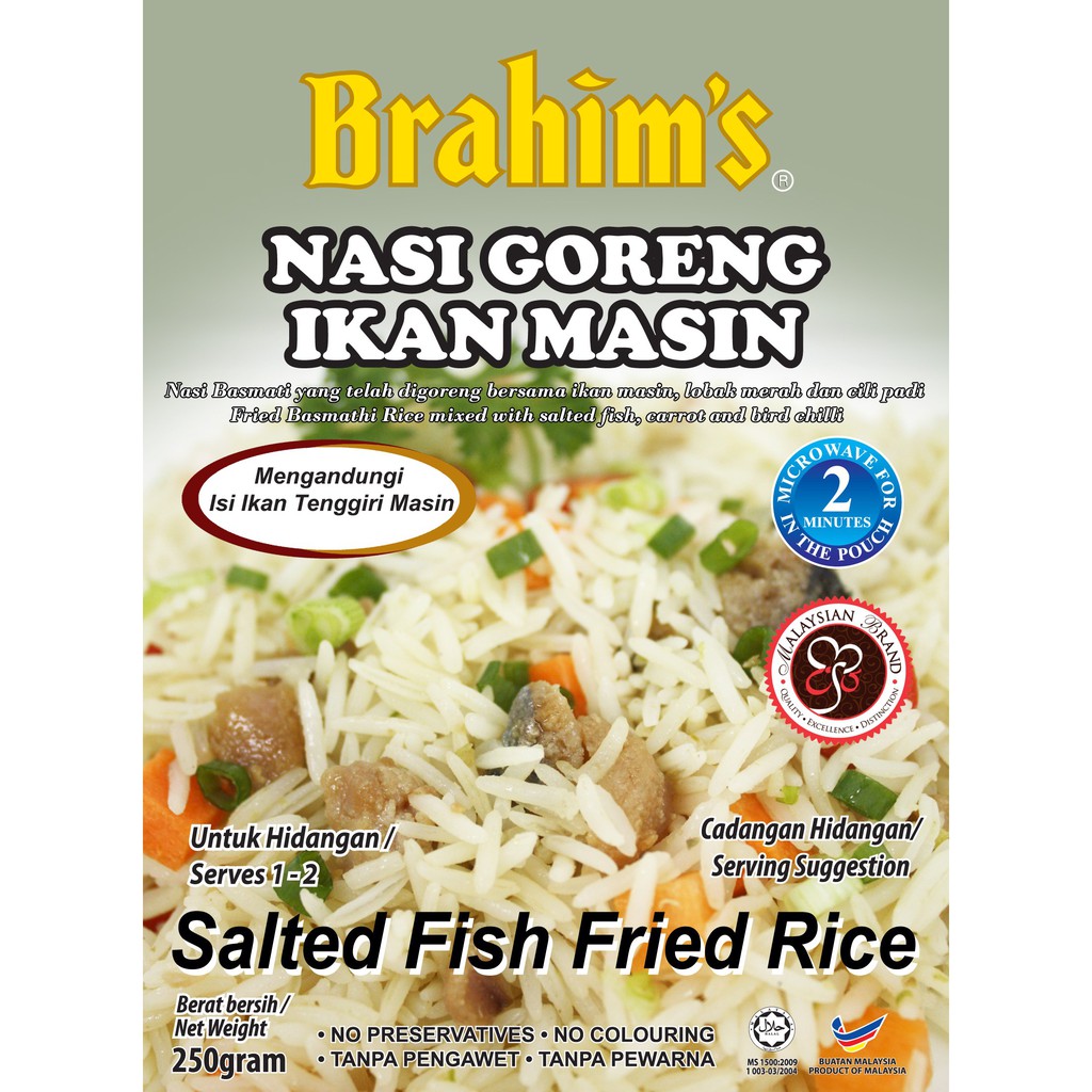 BRAHIM'S NASI GORENG IKAN MASIN SALTED FISH FRIED RICE BRAHIM BRAHIMS ...