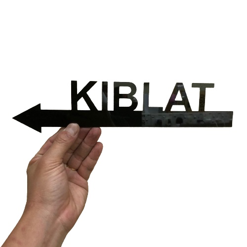 LOCAL READY STOCK PREMIUM WALL DECORATION FOR SIGNAGE DIRECTION KIBLAT ...