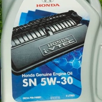 HONDA GENUINE SEMI SYNTHETIC SN 5W-30 4L ENGINE OIL | Shopee Malaysia