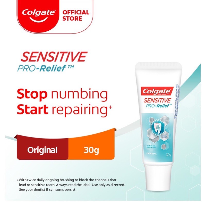 Colgate Sensitive Pro Relief Original Toothpaste 30g Travel Sample ...