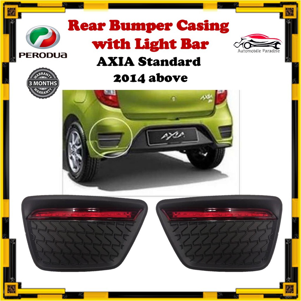 Perodua Axia - Rear Bumper Casing with Light Bar - Mentol ( Standard G ...