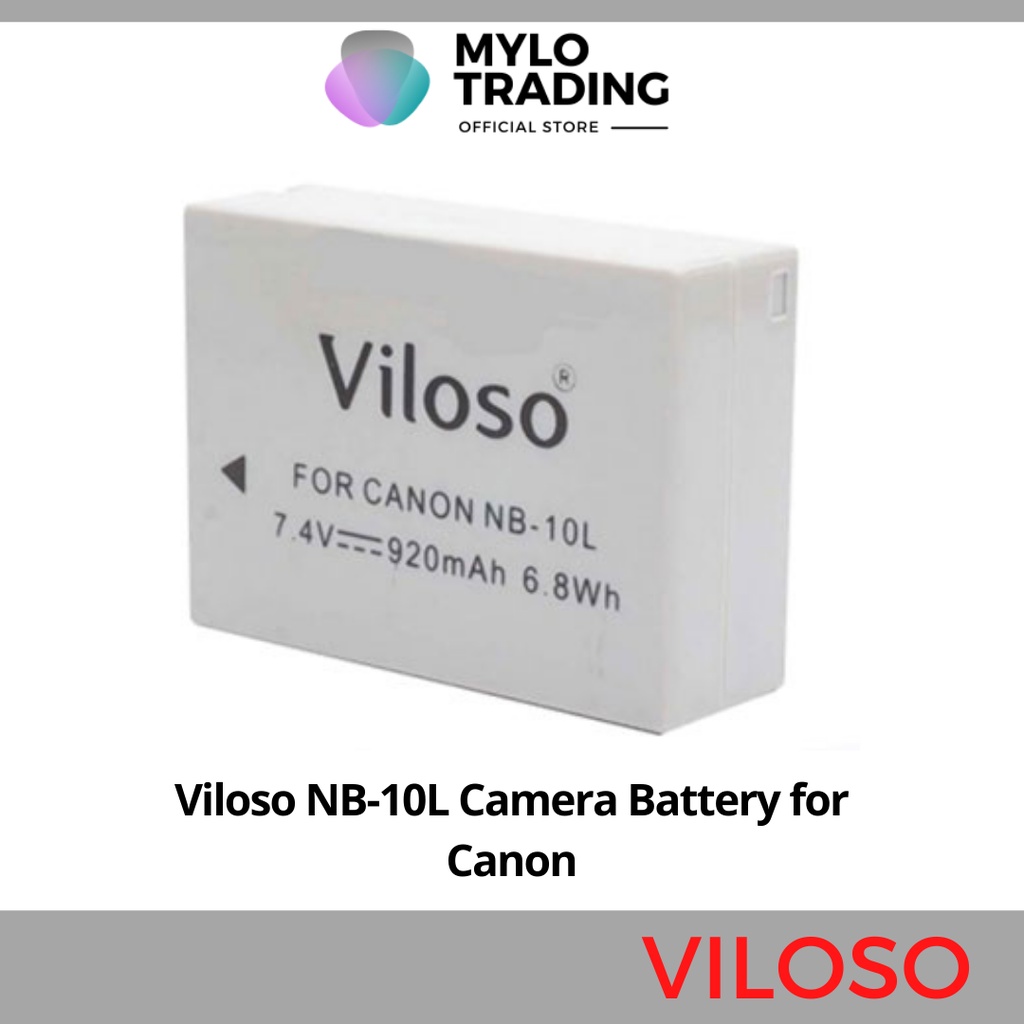 Viloso NB-10L Camera Battery for Canon SX40HS SX50HS SX60HS G1X G3X G15 ...