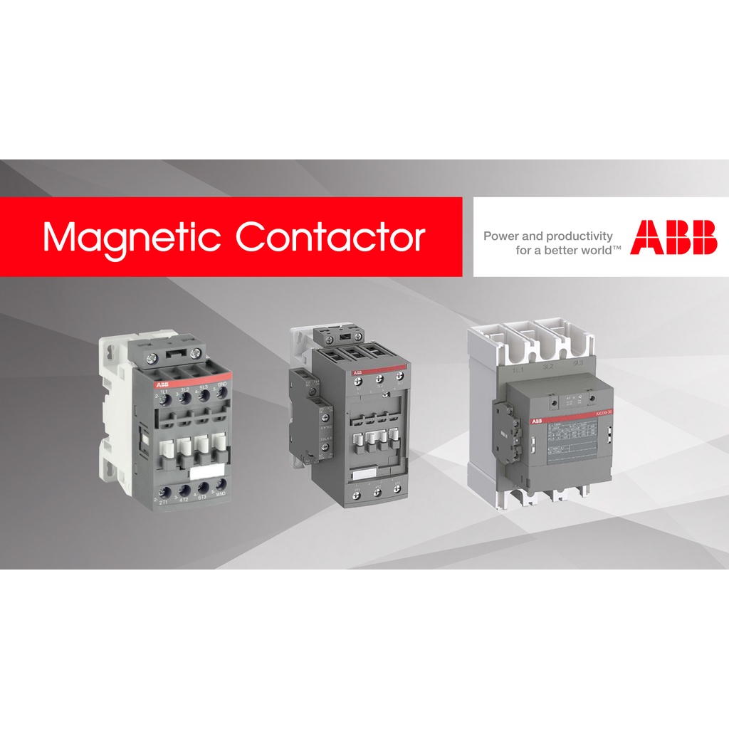ABB 3 Pole Contactor A16-30-10 (ac1=30Amp) / A40-30-10 (ac1=60A) Coil ...