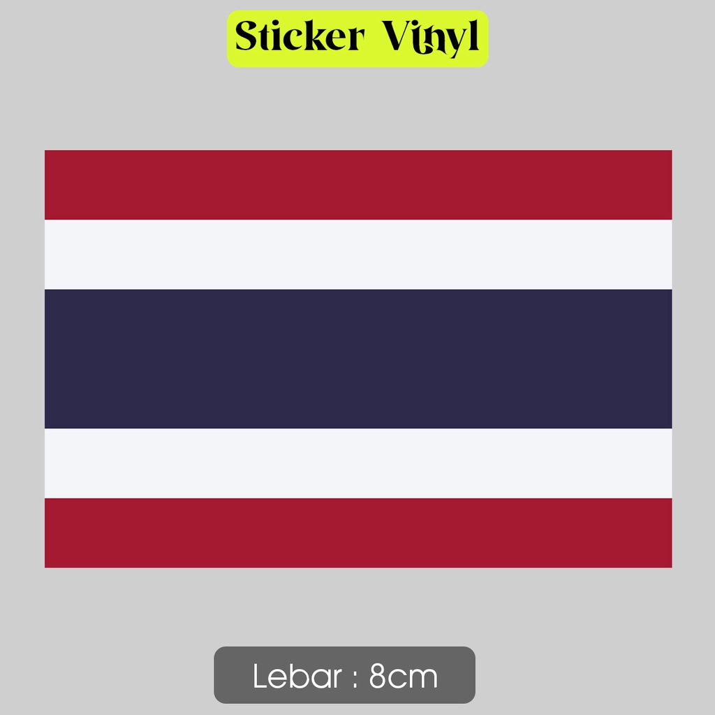 Thailand Sticker Vinyl Sticker with World Country Flag Motif Waterproof ...