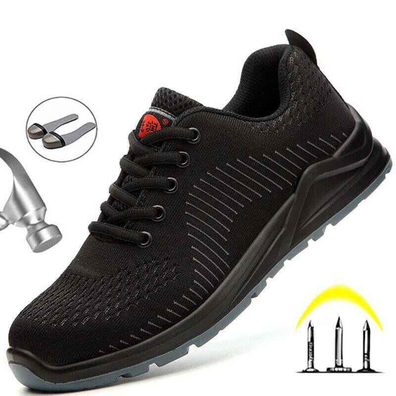 Security work shoes men safety boots puncture proof safety shoes with ...