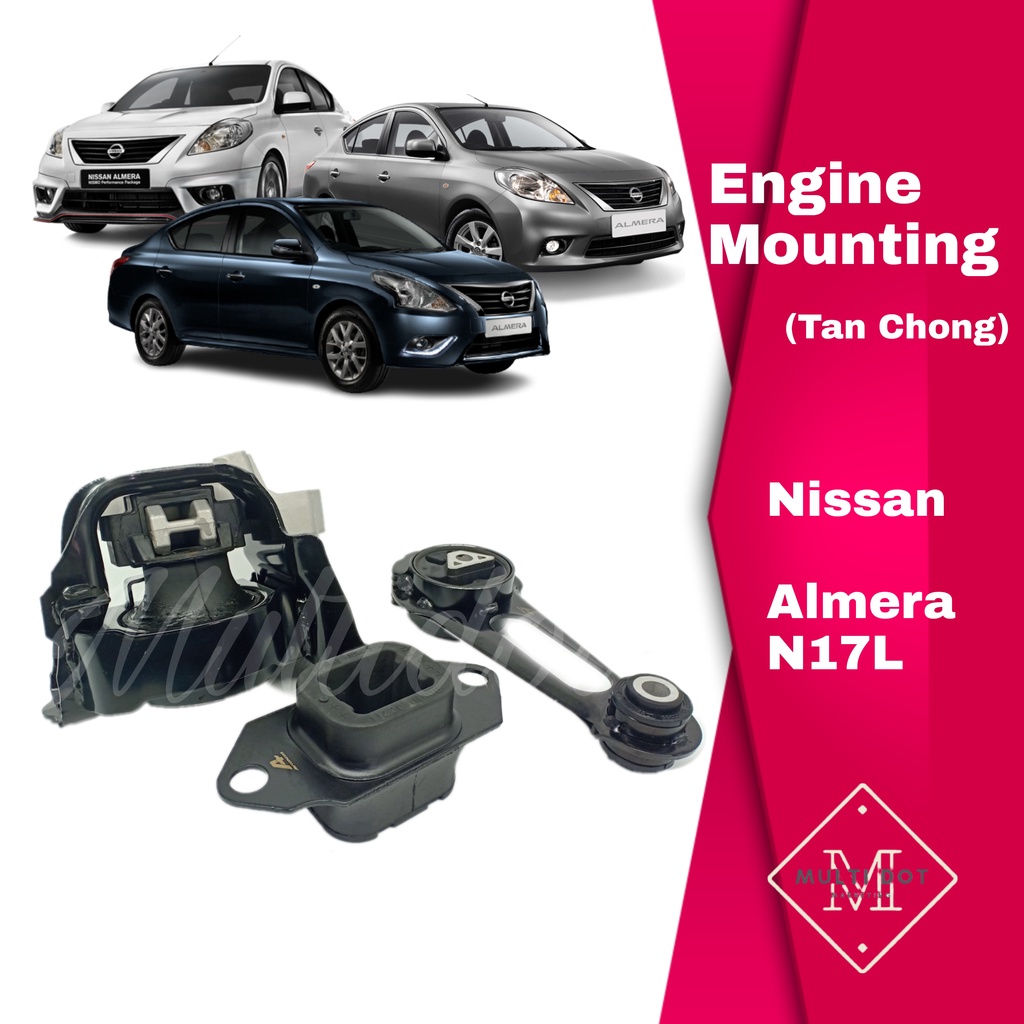 Nissan Engine Mounting Set (3pcs) (Tan Chong) Autoplus Almera N17L Rod ...