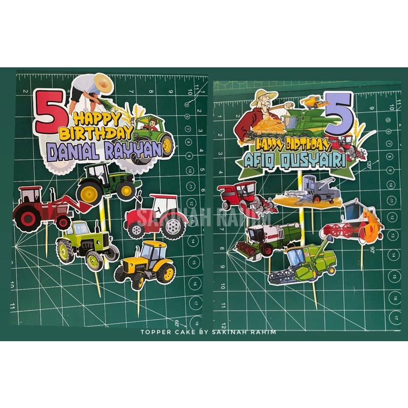 TOPPER CAKE ( MESIN PADI / TRAKTOR ) | Shopee Malaysia