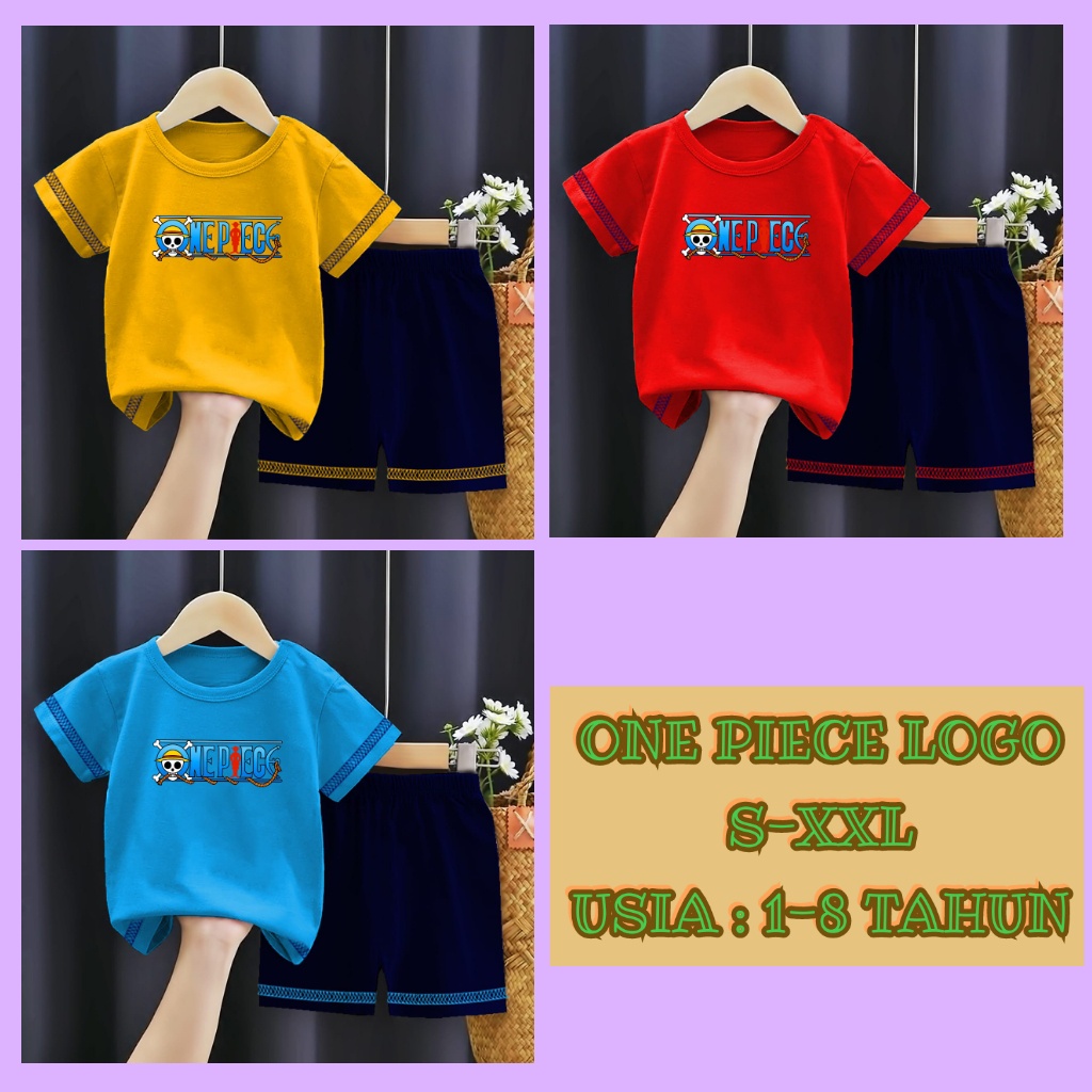 Onepiece LUFFY MOTIF Boy And Girl T-Shirt Suit | One PIECE LOGO ACE D ...