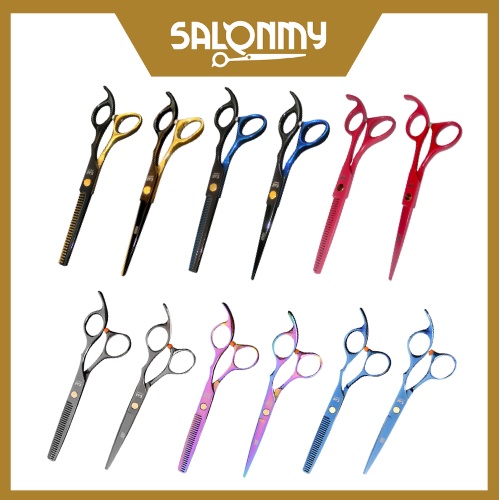 Salon/Barber Scissors Set (with bag) | Shopee Malaysia
