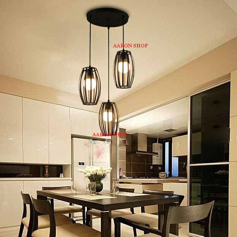 Vintage Pendant Lamp Ceiling Light Hanging Light Set Of 3 With FOC Bulb ...