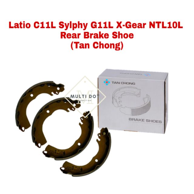 Nissan Latio Sylphy X-Gear Rear Brake Shoe (Tan Chong) AUTOPLUS 44060-ED026-AP C11 G11 NTL10 TC ...