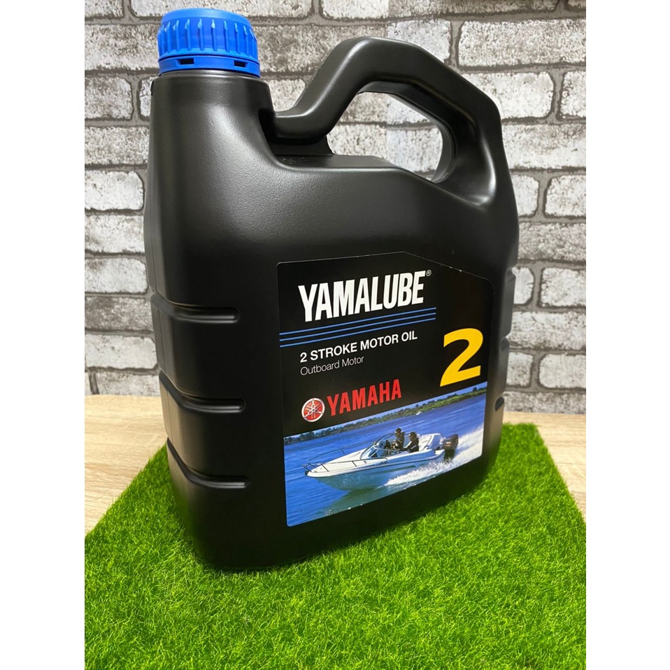 YAMAHA Genuine Yamalube 2 Stroke Outboard Motor Oil TC-W3 4Liter 4L 2T ...