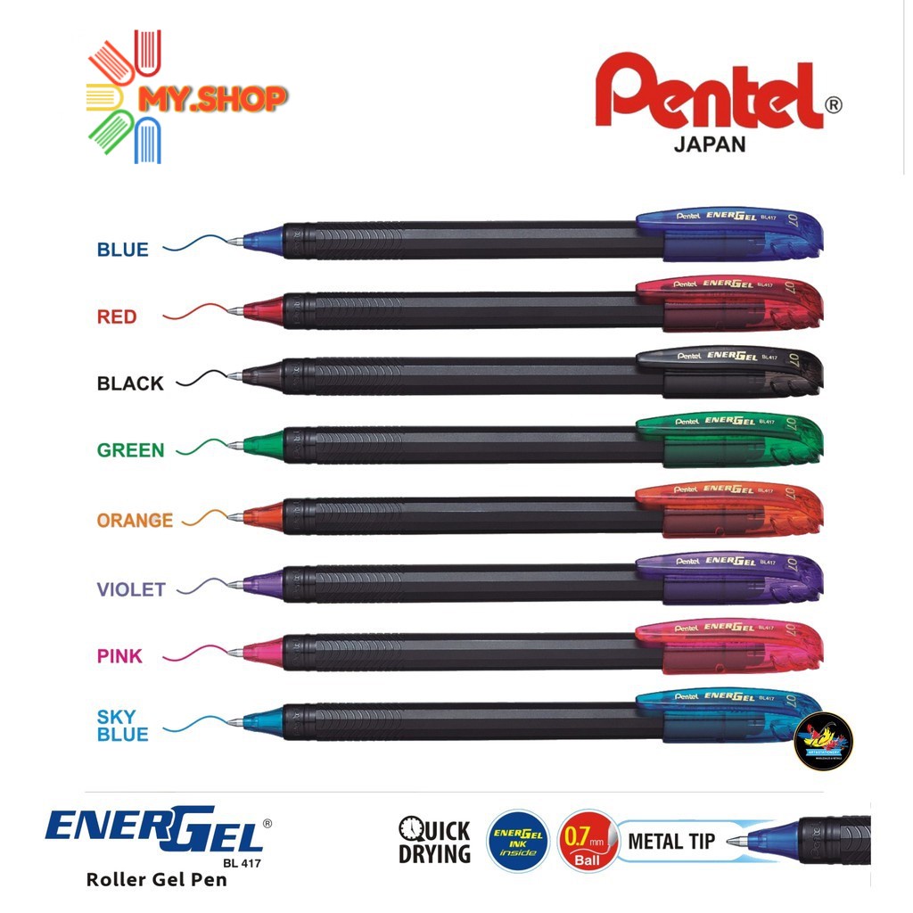 Pentel Energel Liquid Gel Ink Pen 0.7mm - BL417 (Per Piece) | Shopee ...