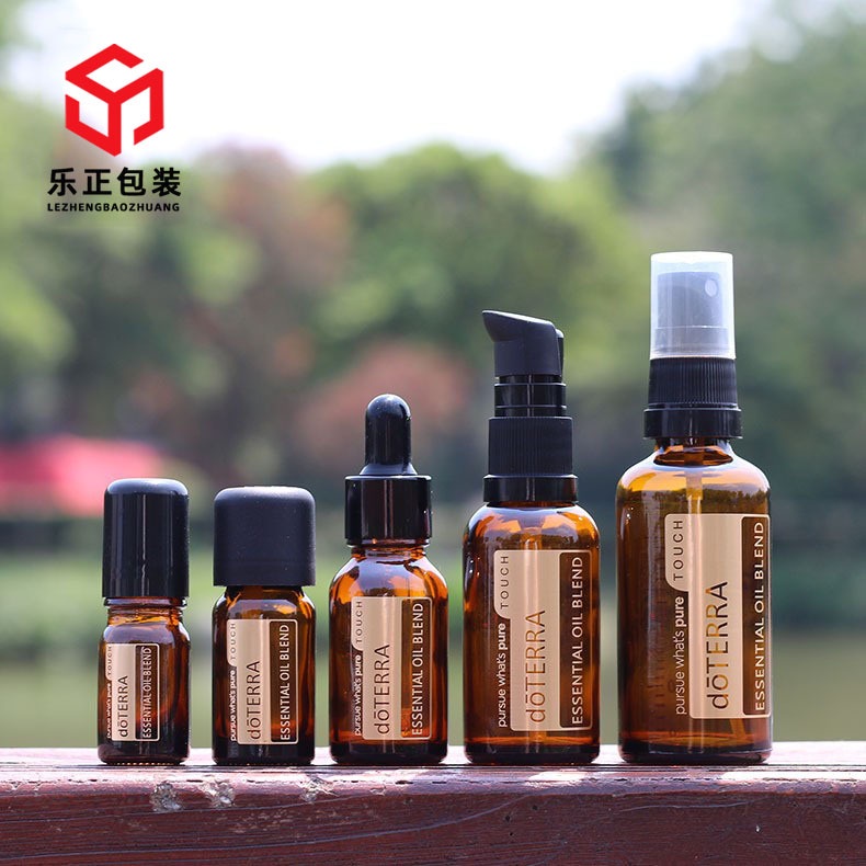 Doterra Thick Amber Glass Roll on Bottle with Scale Essential oil ...