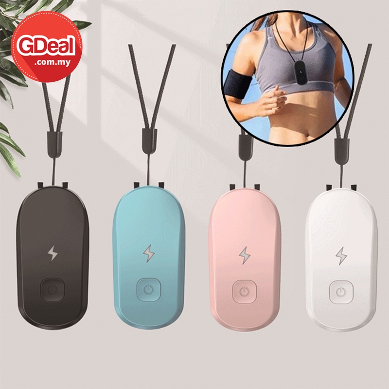 GDeal Wearable Anion Air Purifier Necklace Generator Air Cleaner Mini ...
