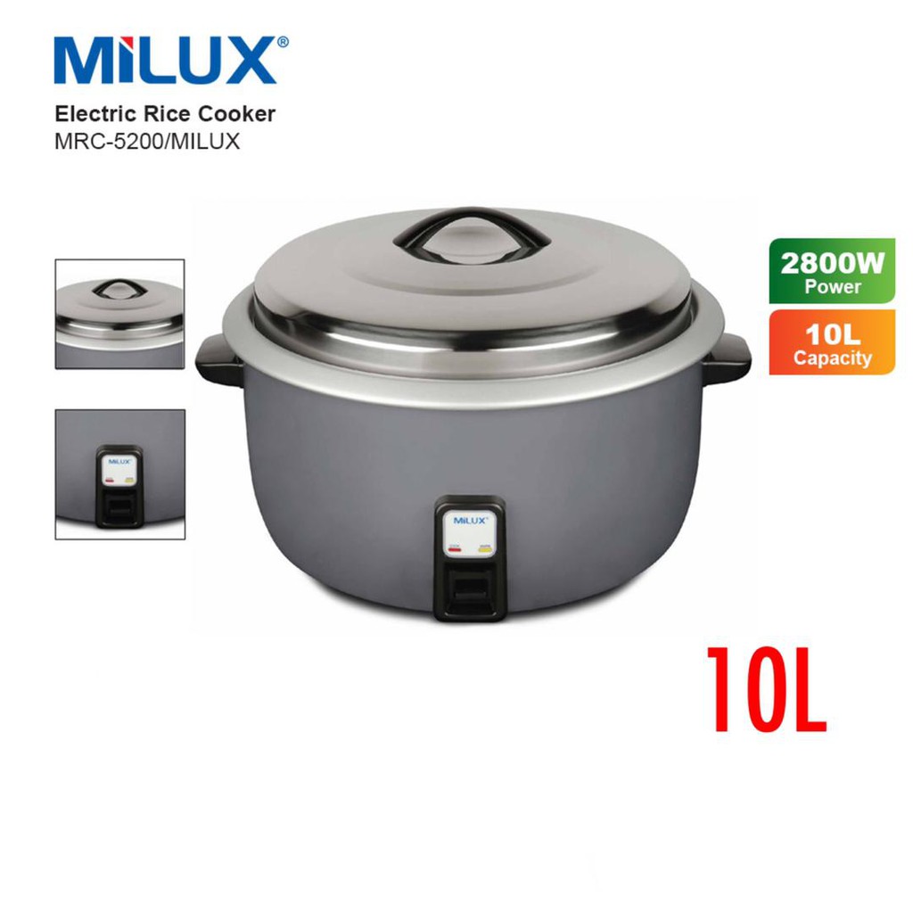 MILUX RICE COOKER 10L-MRC-5200 | Shopee Malaysia