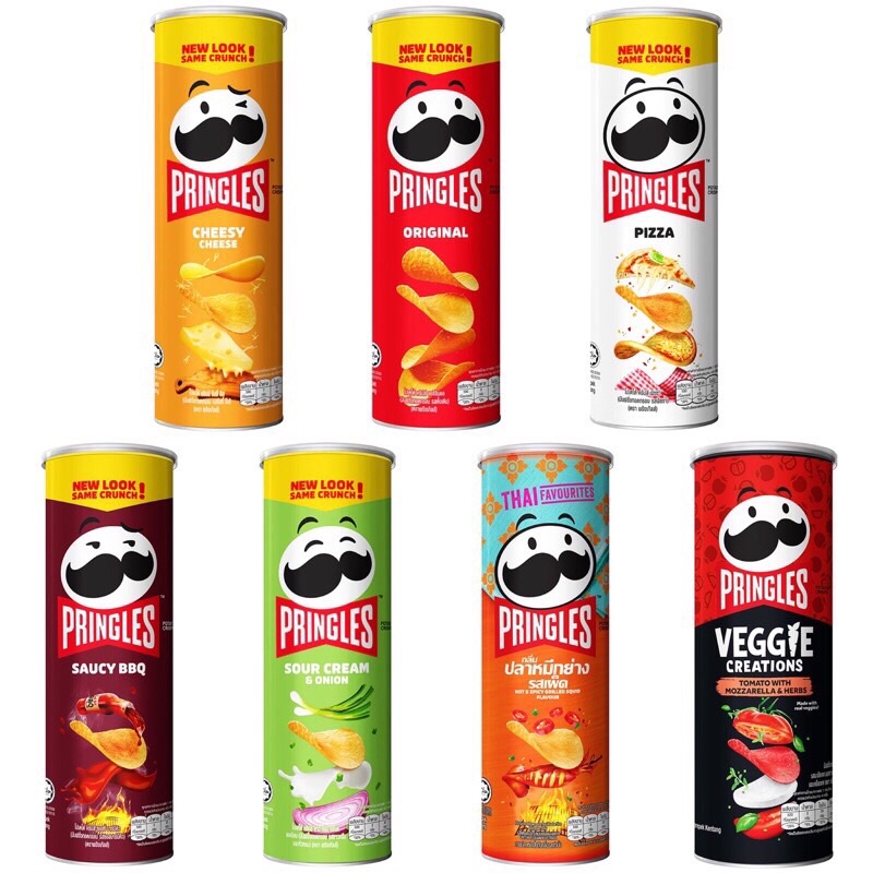 (7 Flavors) Pringles potato chips box 110gr | Shopee Malaysia