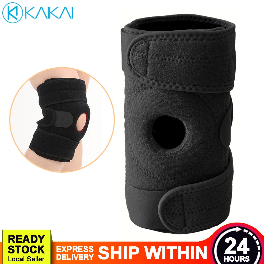 Professional Adjustable Knee Brace Springs Support Sport Safety Knee ...