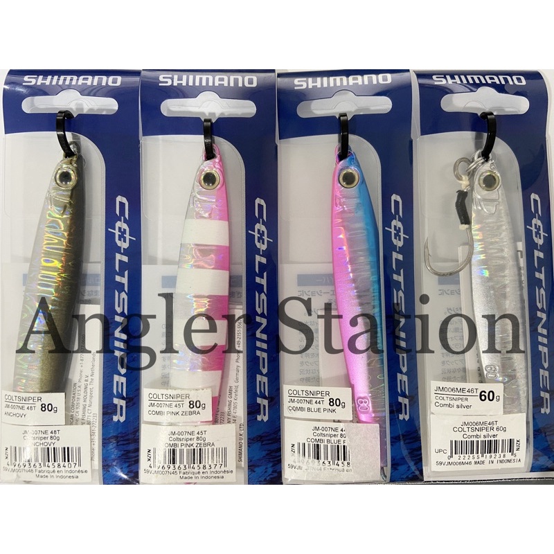 Shimano Coltsniper Jig JM006ME 60g JM007NE 80g Fishing Light Jigging Lure Gewang Tenggiri ...