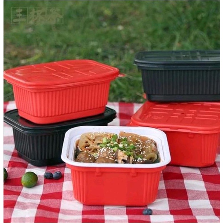Self Heating Food Box Plastic Portable Package Box for Travel (set with ...