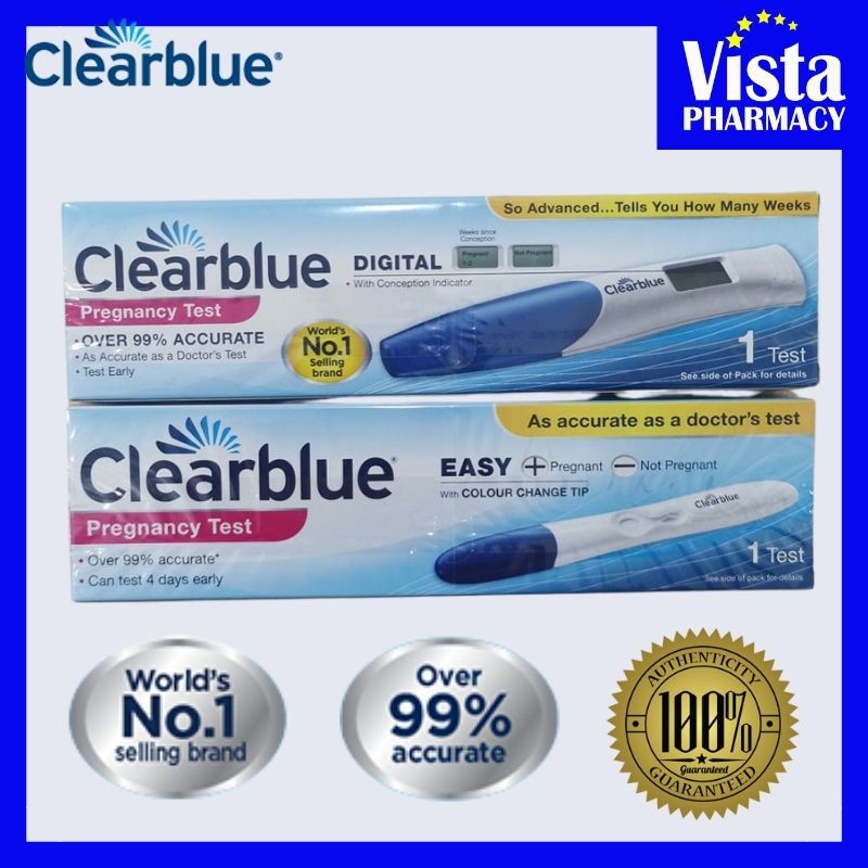 CLEARBLUE PREGNANCY TEST DIGITAL / EASY (1 TEST) | Shopee Malaysia