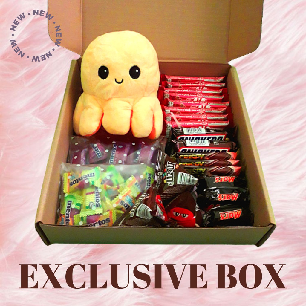 [ READY STOCK ] EXCLUSIVE SURPRISE GIFT BOX octopus plush, kitkat ...