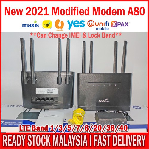 Modified Modem OEM 4G LTE CPE A80 Unlimited WiFI Hotspot | Shopee Malaysia