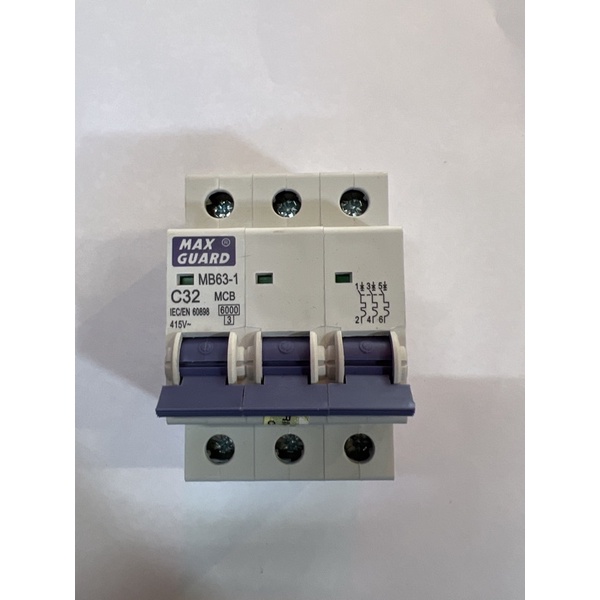 [SIRIM APPROVED] MAXGUARD MCB 1 POLE MCB 6A 10A 16A 20A 32A Miniature Circuit Breaker | Shopee ...