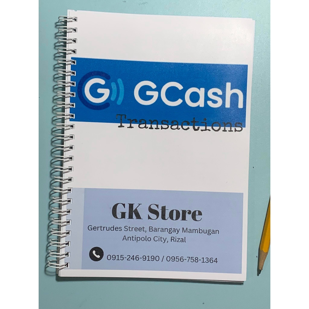 Personalized Notebook Gcash Notebook for your Store Gcash Transactions ...