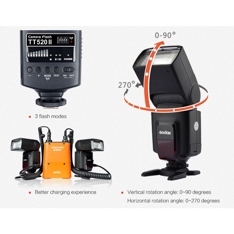 Godox Thinklite Camera Flash TT520II Universal | Shopee Malaysia