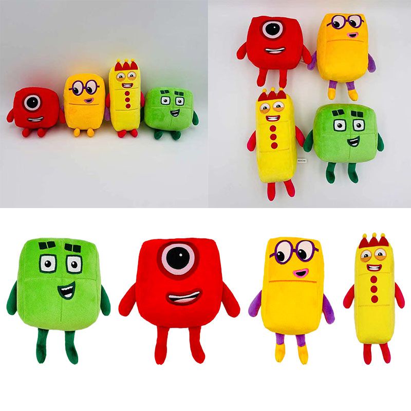 Plush Numberblocks Doll Soft And Cute Stuffed Toy For Kids Fun ...