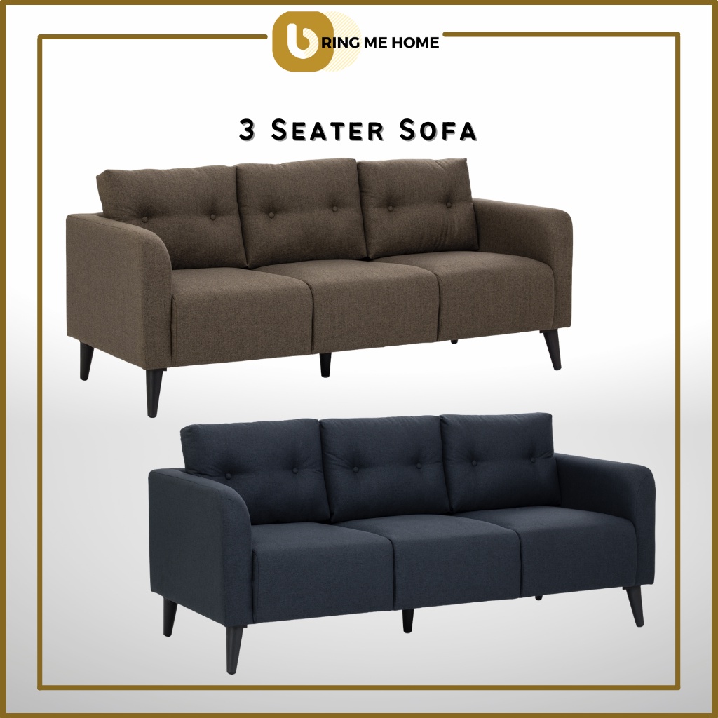 ALTA Sofa 3 Seater Sofa Living Room Sofa Fabric Sofa Kusyen Sofa Kain ...