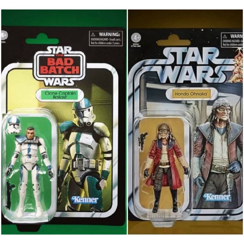 Star Wars The Vintage Collection Clone Captain Ballast and Hondo Ohnaka ...