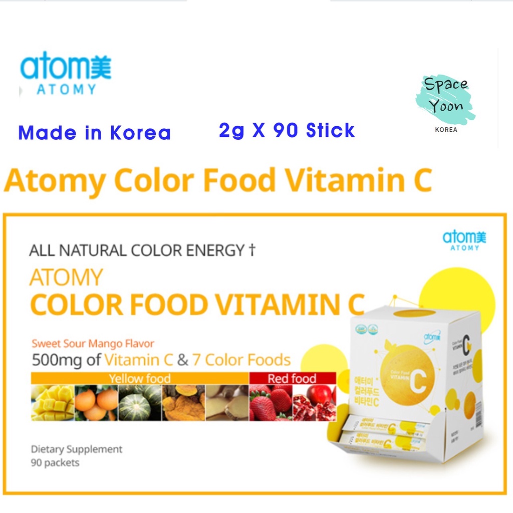 [Atomy] Color Food Vitamin C 2g X 90 Stick /Made in Korea /Antioxidant ...