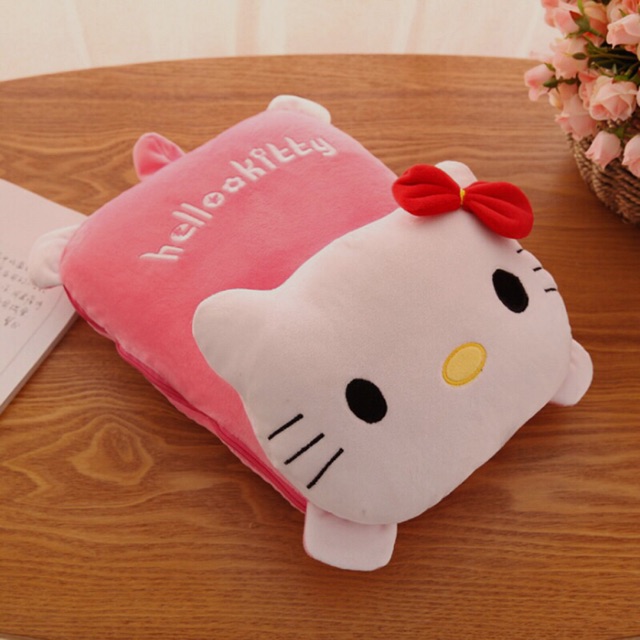 🇲🇾Ready Stock Gift Birthday Pillow Blanket Fluffy Hello Kitty 3 + 1 ...