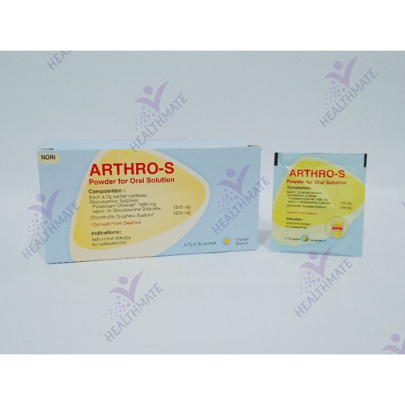 Arthro-S Powder for Oral Solution Sachet Orange Flavour (4.7g x 30's ...