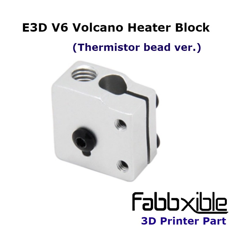 E3D V6 Compatible Volcano Heater Block (Thermistor Clamped) | Shopee ...