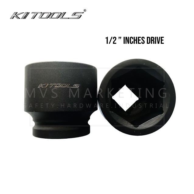 【1/2" x 30mm - 46mm】KI TOOLS IMPACT SOCKET 1/2 INCH DR. STD. LENGTH ...