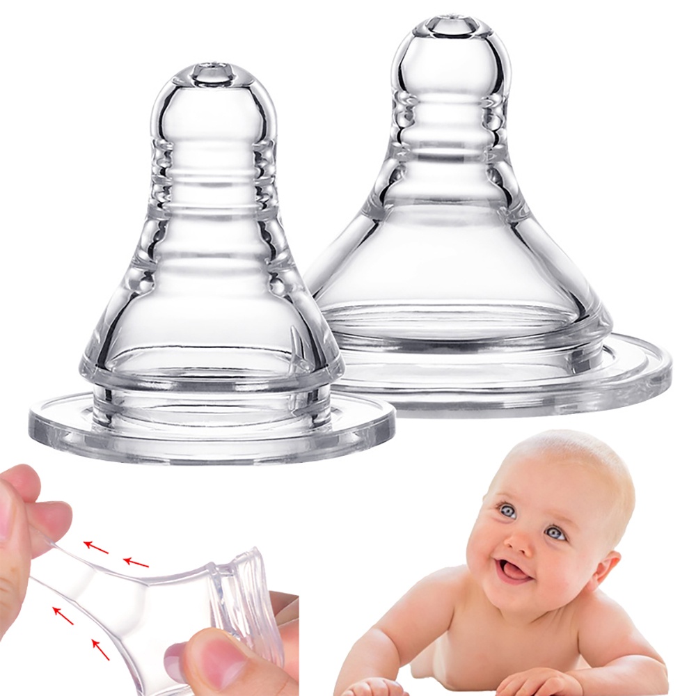 EZYLITTLES Wide Neck Soft Teat Baby Puting Susu Standard Neck Silicone Pacifier BPA Free Feeding ...