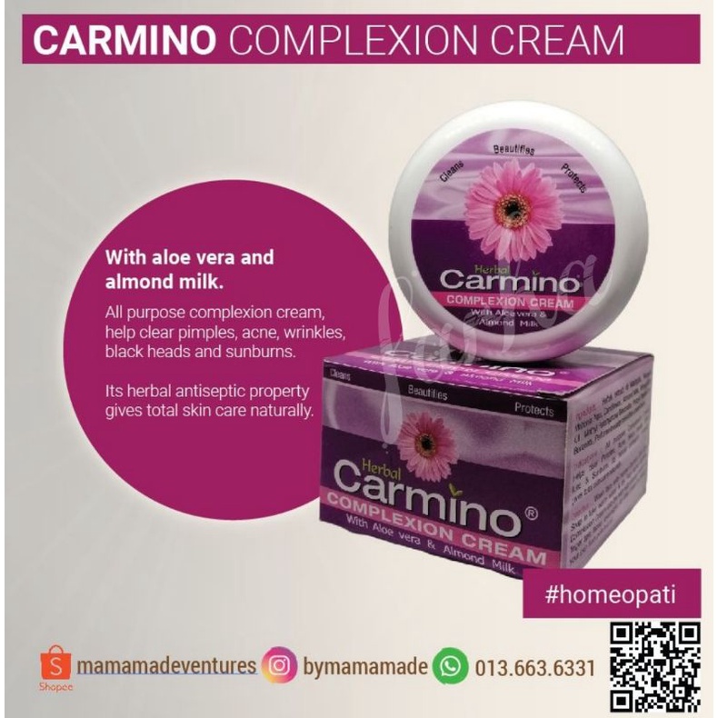 Carmino Herbal Complexion Cream 50g | Shopee Malaysia