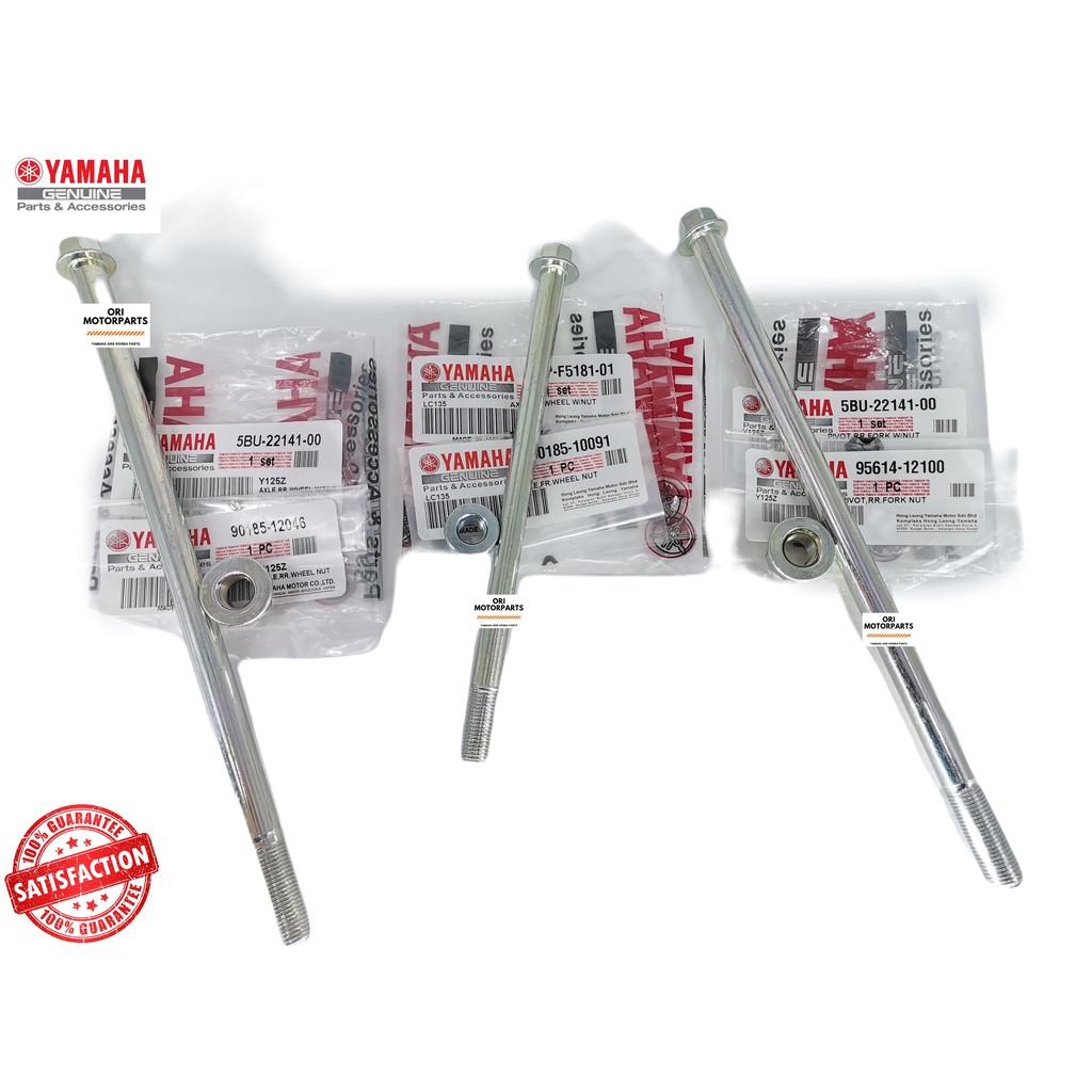 125Z Y125 Y125Z Y125ZR Axle Shaft Wheel Front Rear Sap Roda Depan ...