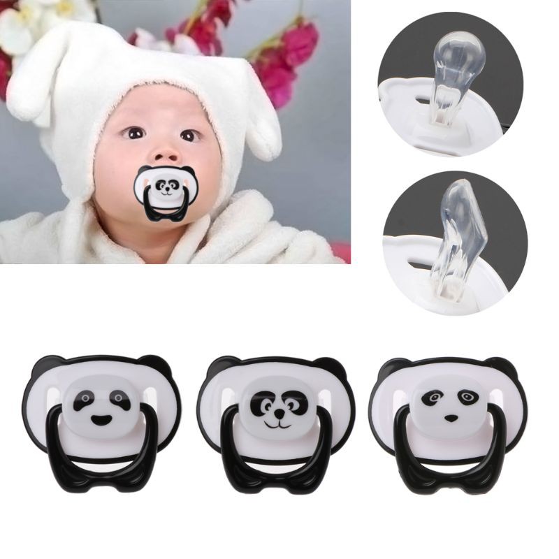 [ Do ]Cute Panda Nipple Dummy Pacifier Baby Food Grade PP Silicone ...