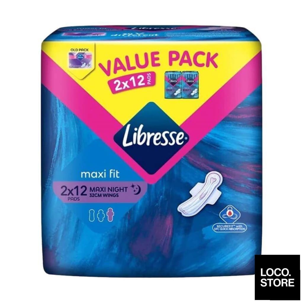 Libresse MaxiNightW 32cm 2x12s Value Pack | Shopee Malaysia