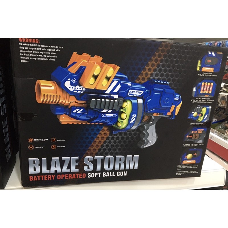 Blaze Storm soft ball gun ( include 20 softball ) - battery operated ...