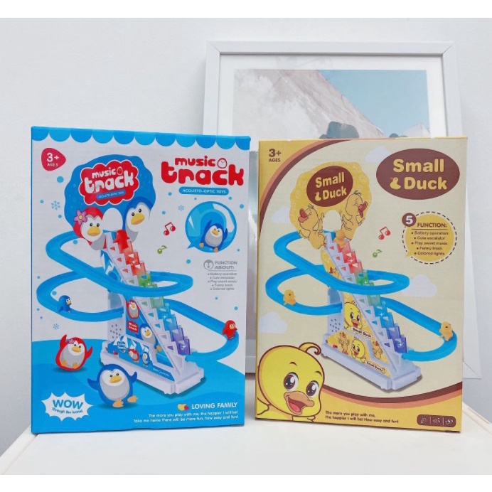 PENGUIN/DUCK STAIRCASE LADDER TOYS Kids Penguin Music Toys Climbing ...