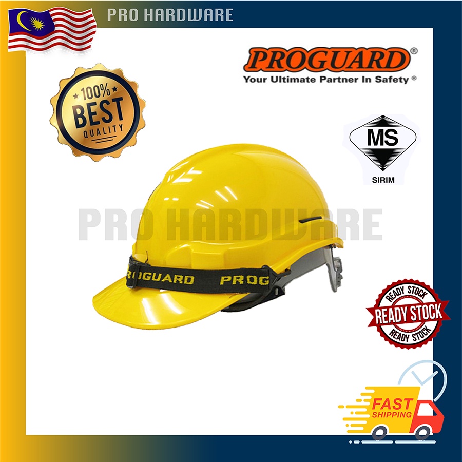 Proguard Safety Helmet | Sirim Certified | Yellow | HG1-PHSL | Ready ...