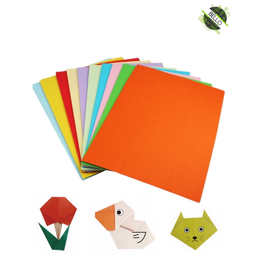 Colored A4 Paper 10 colour 50gsm 100Pcs | Shopee Malaysia