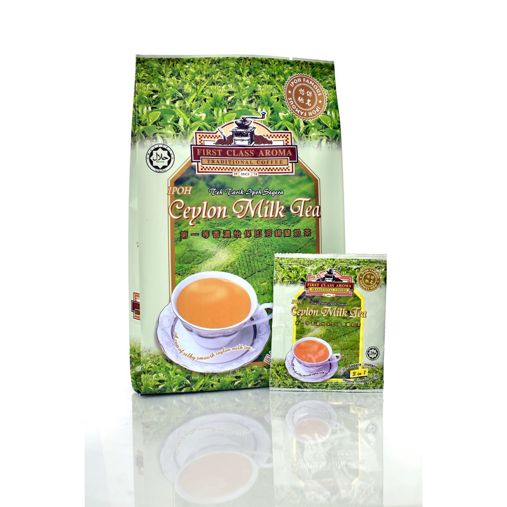 FIRST CLASS AROMA 3 IN 1 CEYLON MILK TEA 525G (35G*15SACHETS) / YEE KONG CEYLON MILK TEA ...