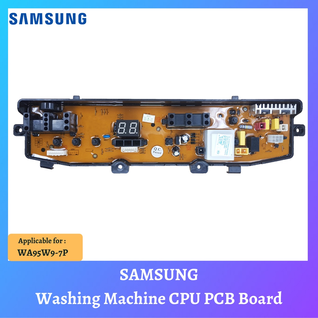 SAMSUNG Washing Machine CPU PCB Board / Papan PCB Mesin Basuh WA95W9-7P ...
