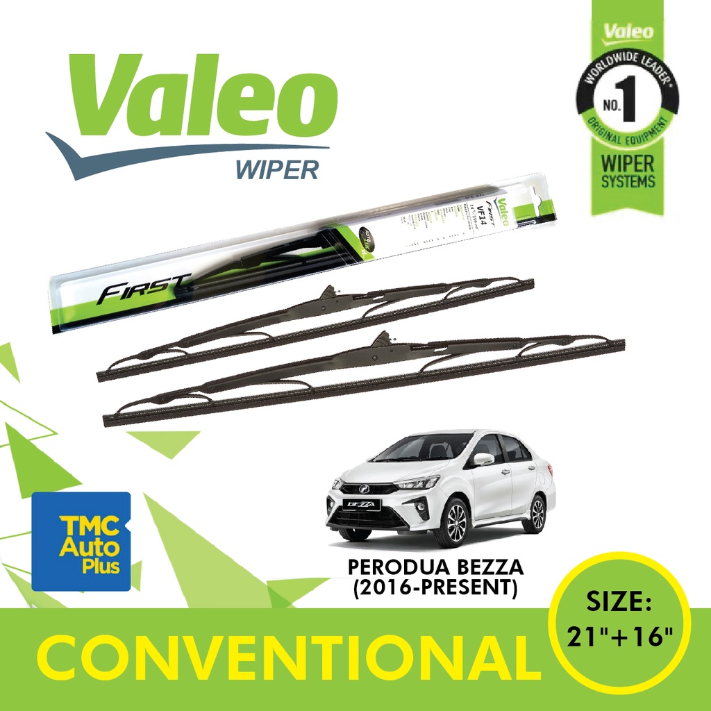 VALEO Conventional Wiper Blade PERODUA BEZZA (2016-PRESENT) (21"+16 ...